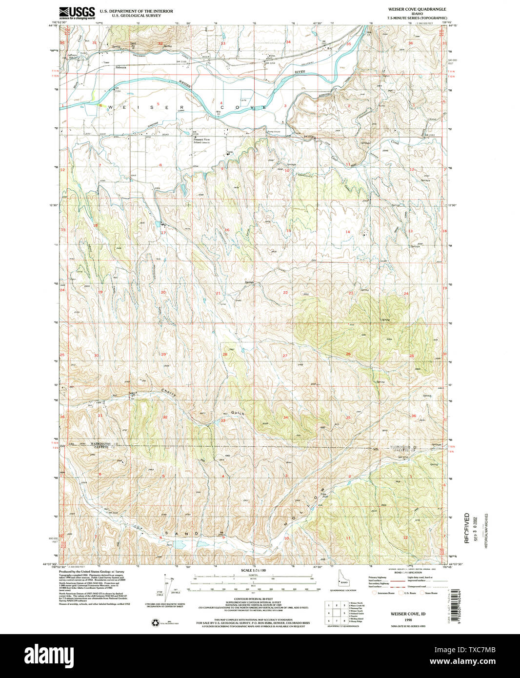 Map of weiser idaho hi-res stock photography and images - Alamy
