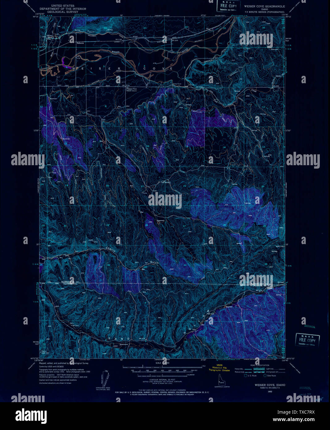 Map of weiser idaho hi-res stock photography and images - Alamy