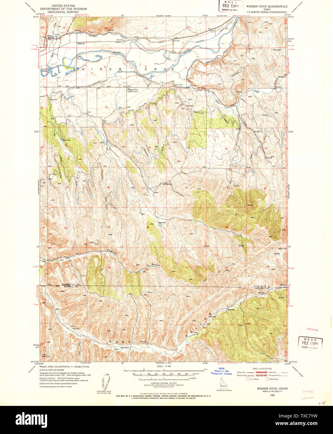 Map of weiser idaho hi-res stock photography and images - Alamy