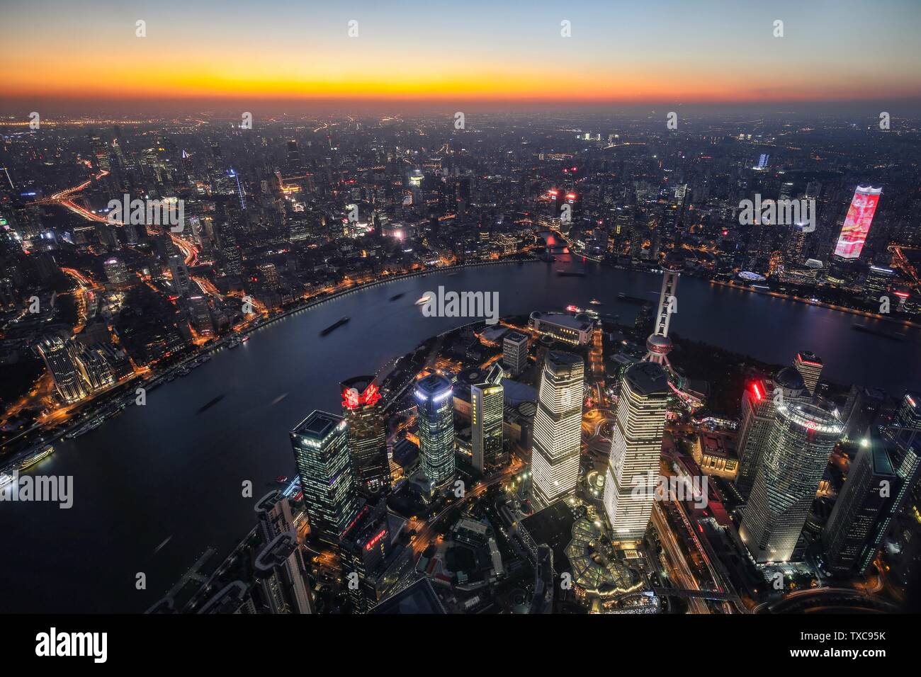 Magic Du skyline Stock Photo - Alamy