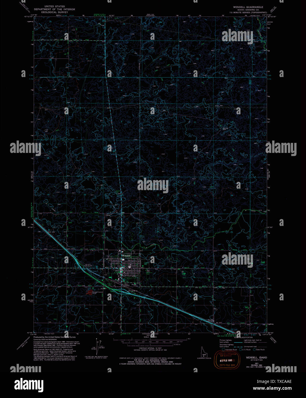 Map of wendell hi-res stock photography and images - Alamy
