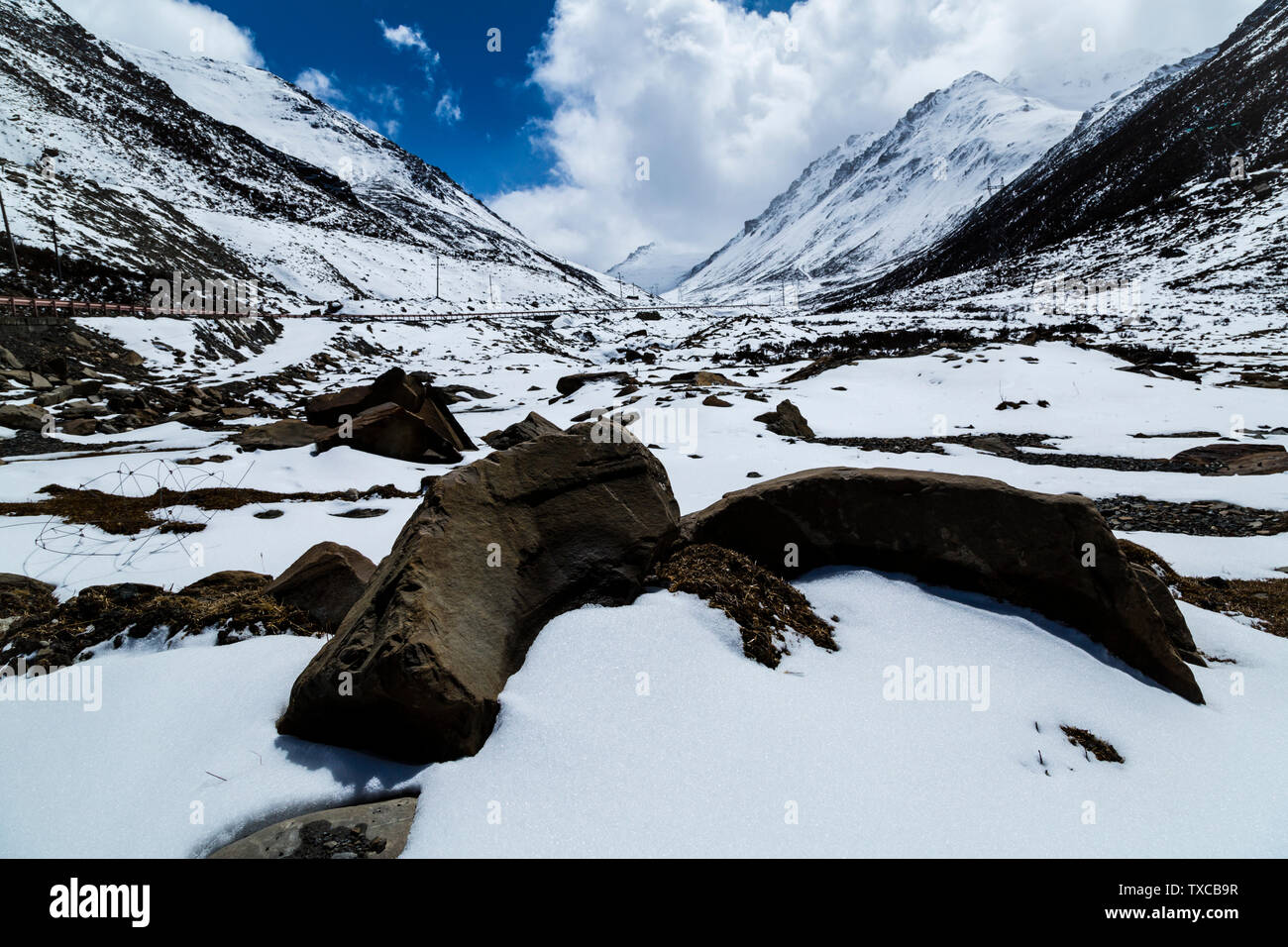 Balang Mountain scenery Stock Photo - Alamy