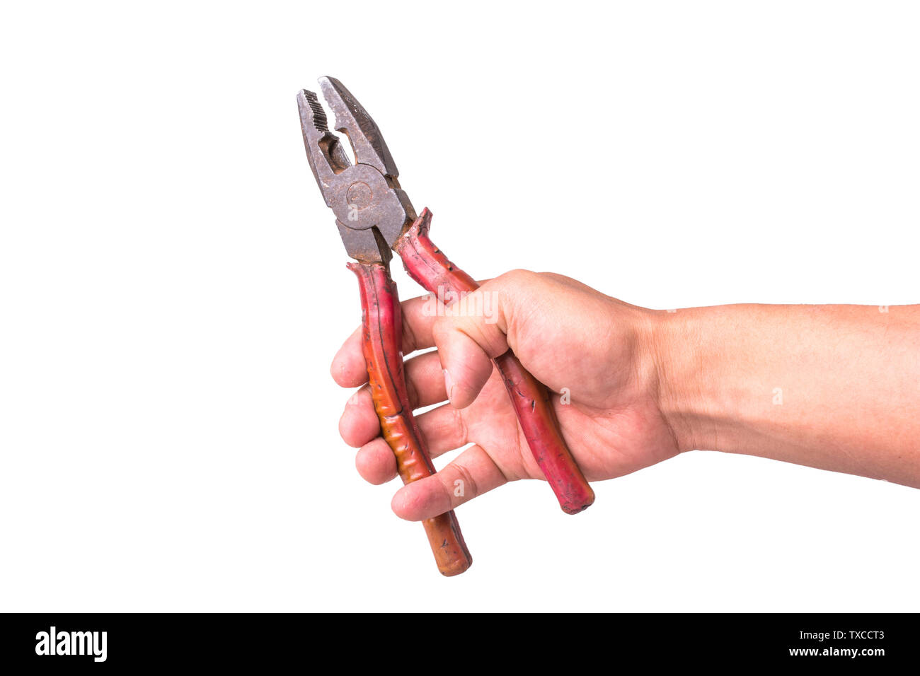 Hand old pliers Stock Photo - Alamy
