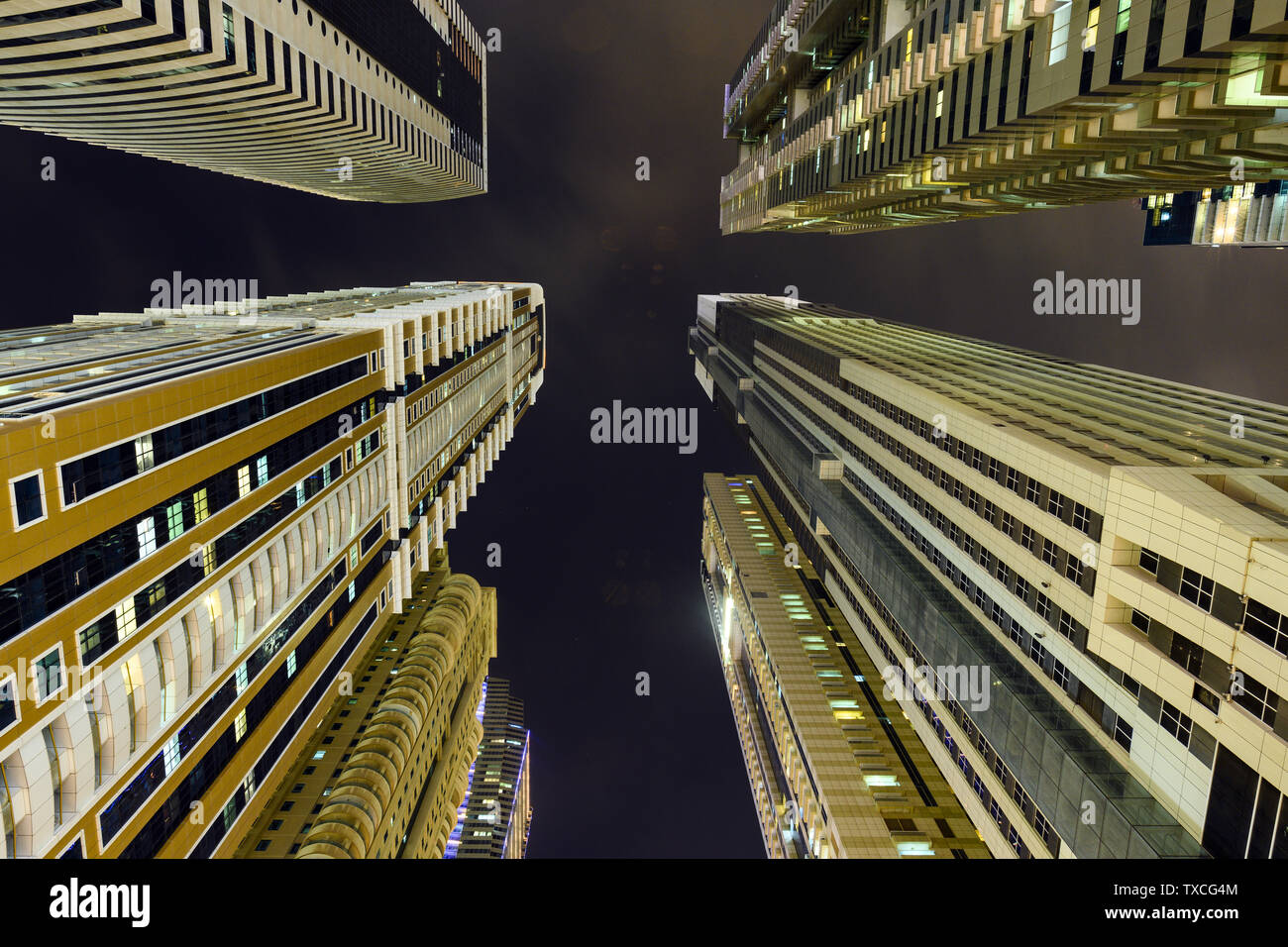 (Different perspective) Stunning view from the bottom to the top of ...