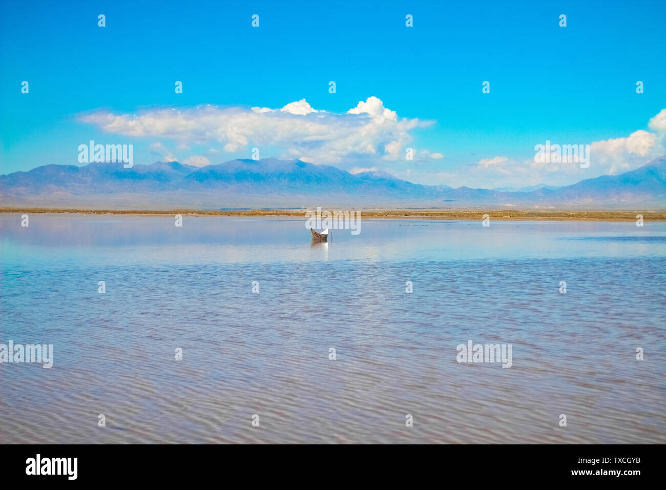 Qinghai lake qinghai lake scenery scenery around the lake hi-res stock ...