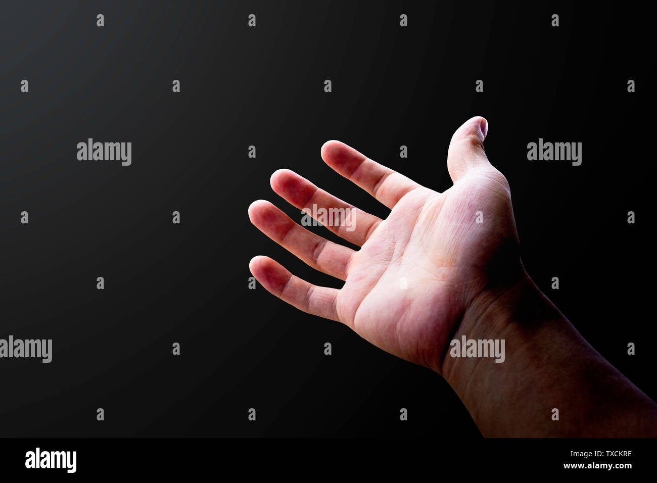 The hand of Christ Jesus Stock Photo - Alamy