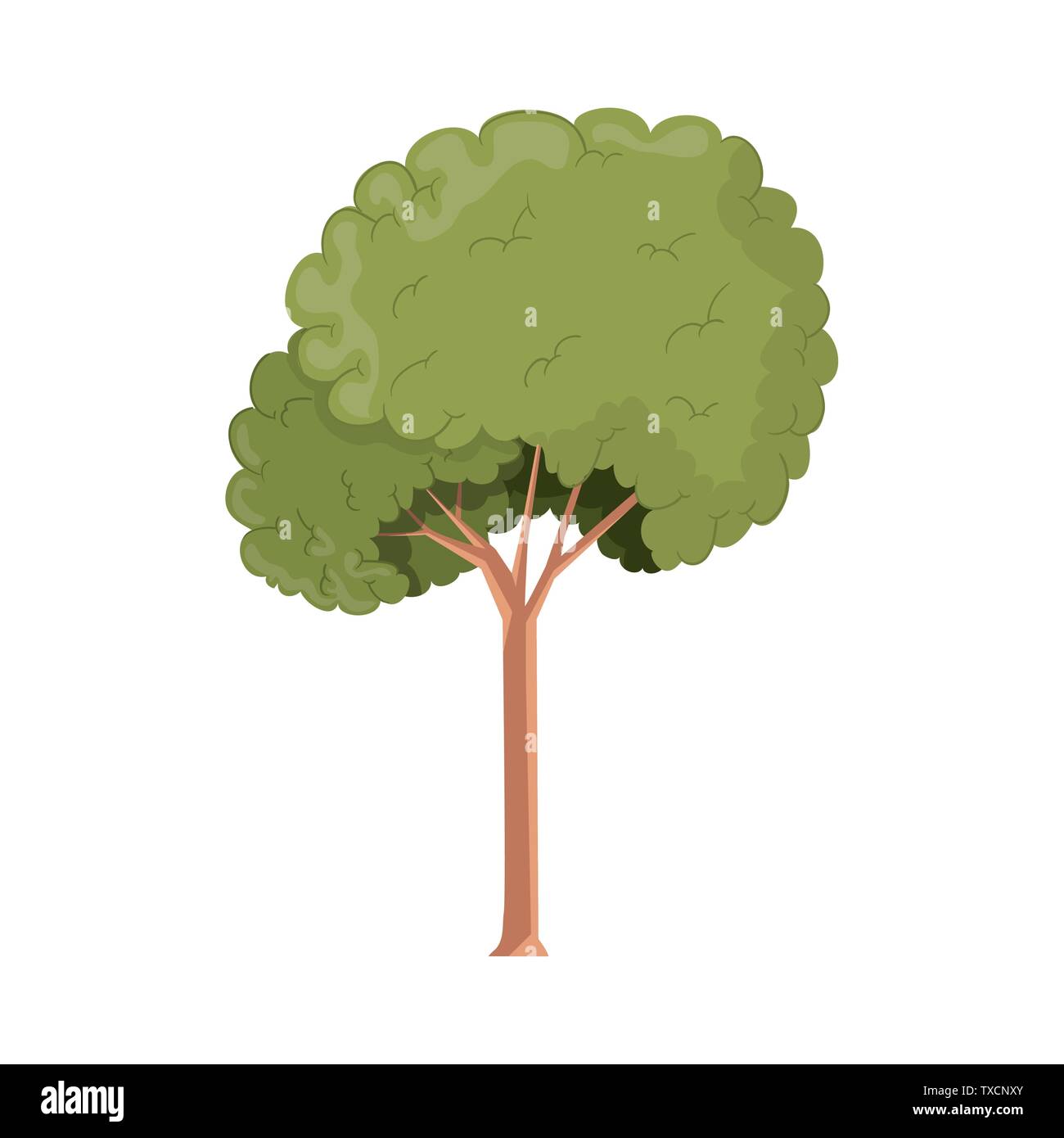 landscape with tall tree isolated icon Stock Vector Image & Art - Alamy