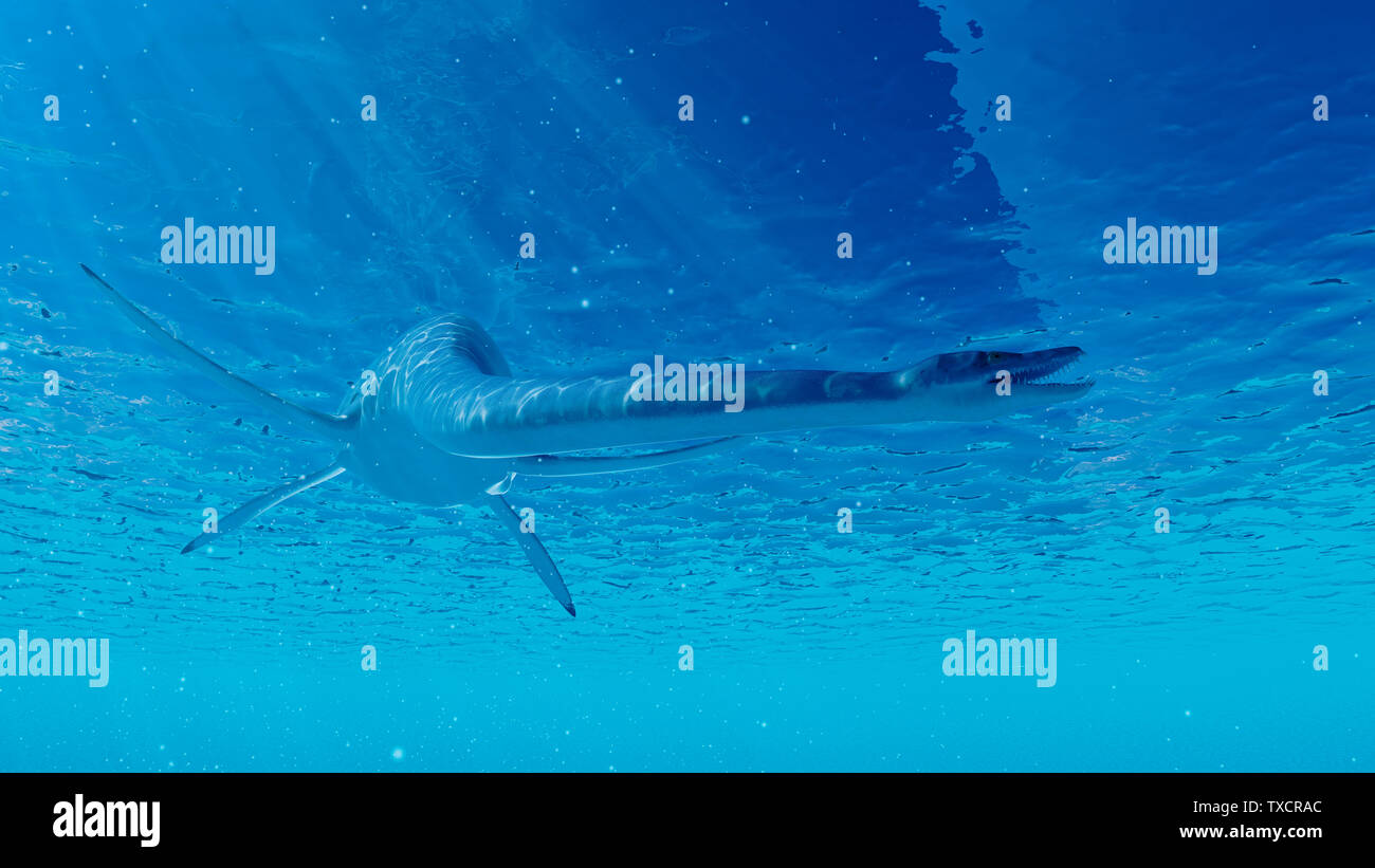 Sea dinosaur underwater prehistoric monster hi-res stock photography ...