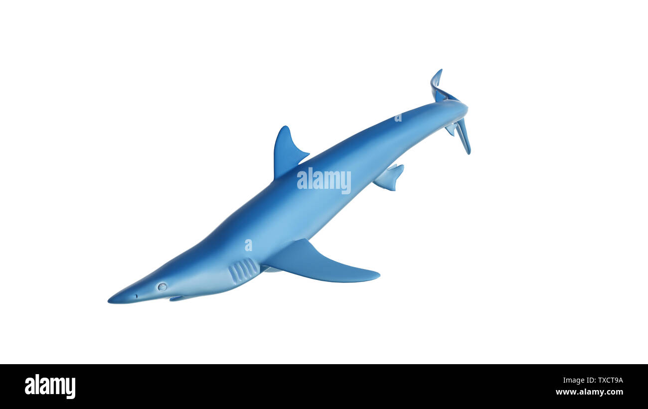 Blue shark Cut Out Stock Images & Pictures - Alamy