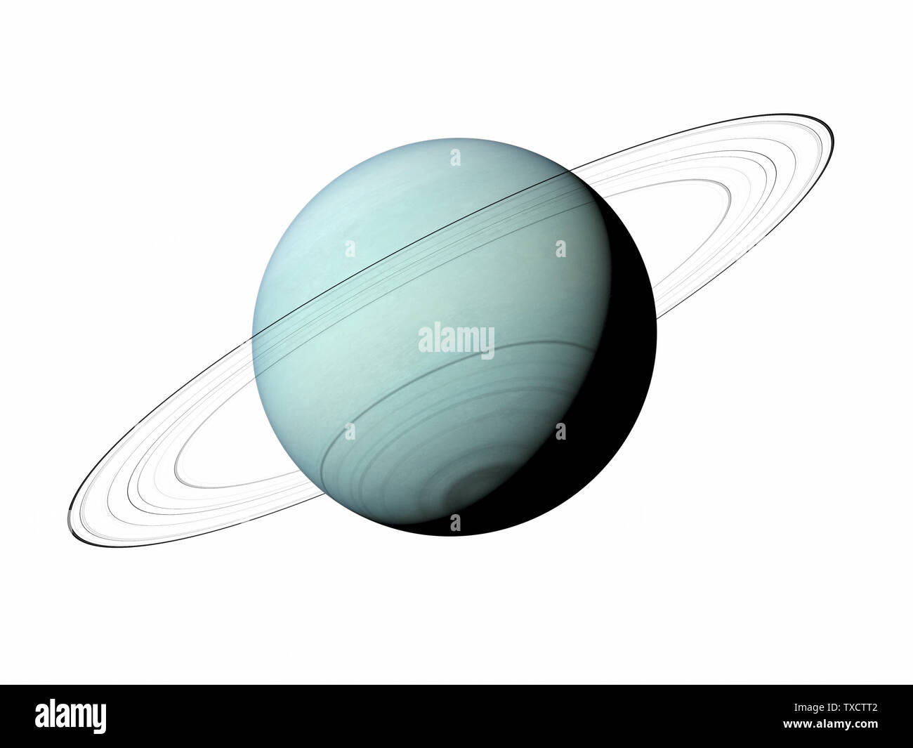 3d rendered illustration of the uranus Stock Photo - Alamy
