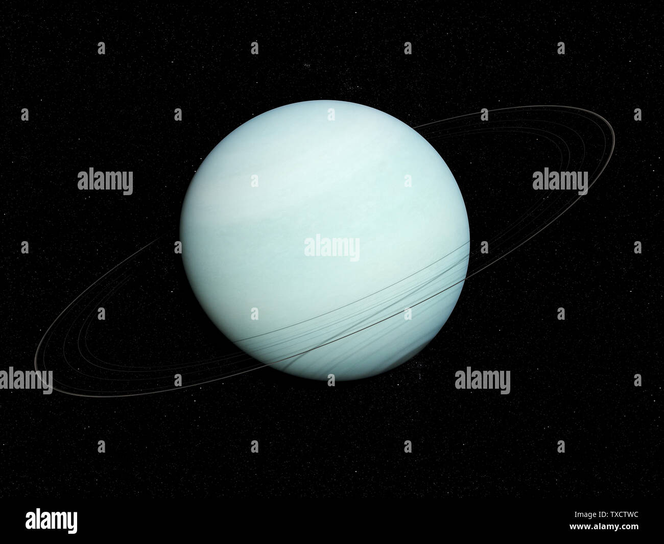 Uranus surface illustration hi-res stock photography and images - Alamy