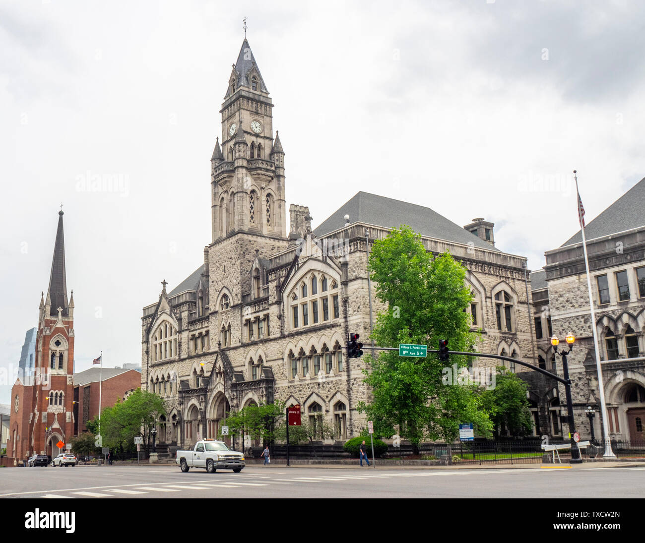 Customs House and Nashville First Baptist Church Nashville Tennessee ...