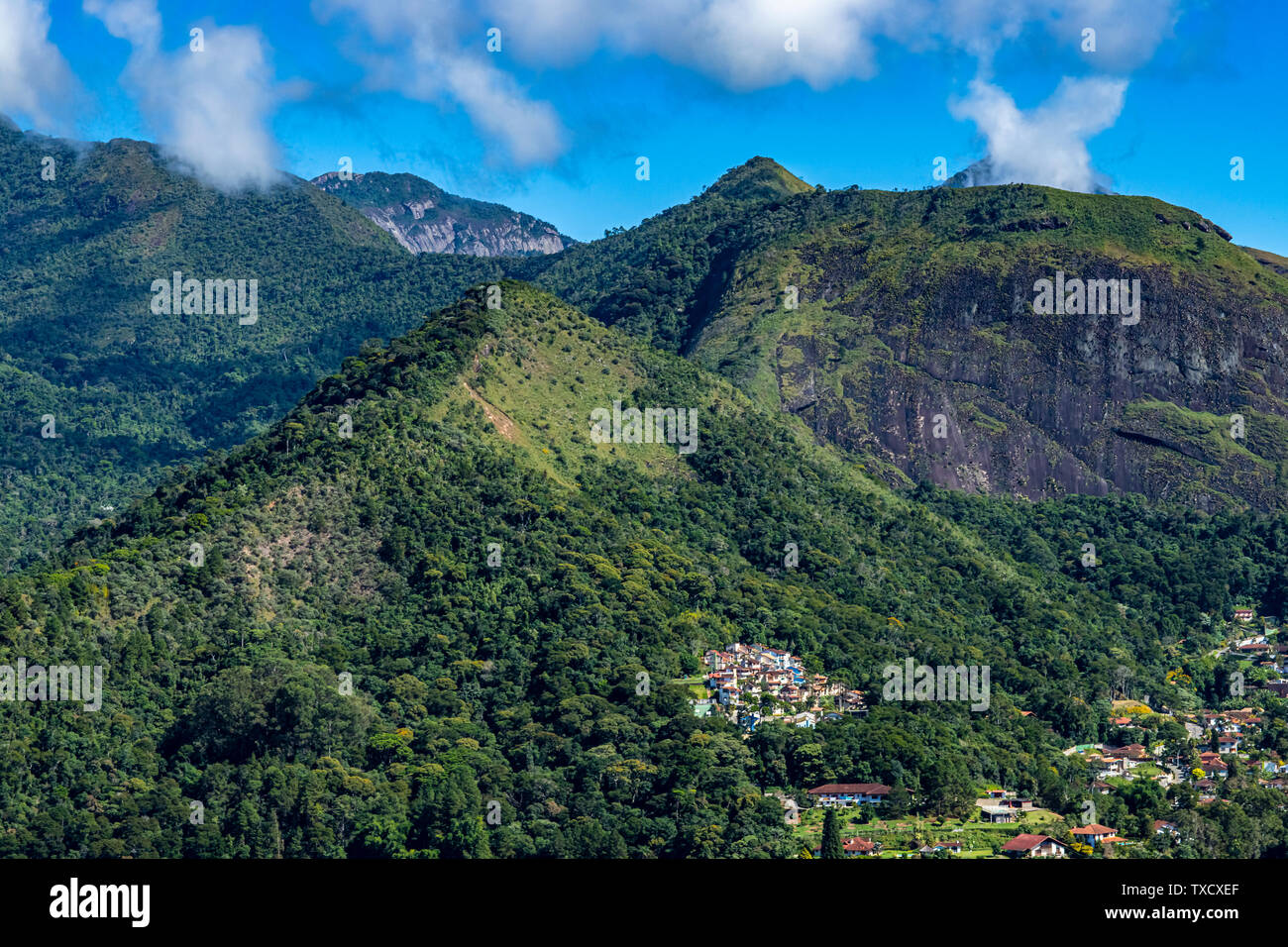 Mountains and city. Beauty of the mountains. Mountain of the Finger of ...