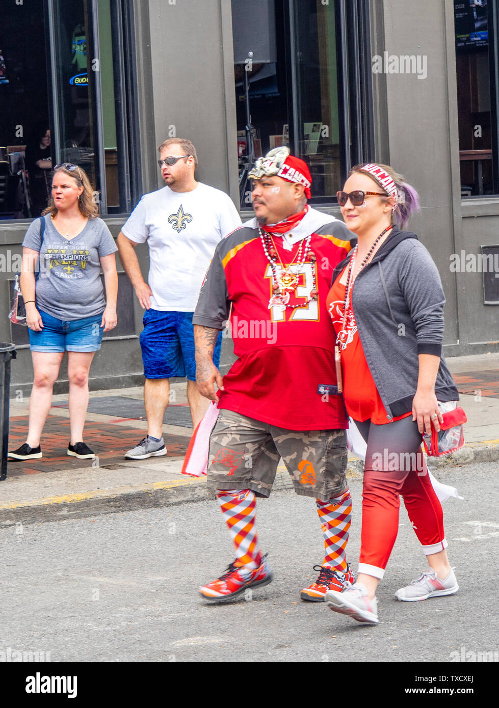 Tampa Bay Buccaneers football fans at NFL Draft 2019 Nashville ...