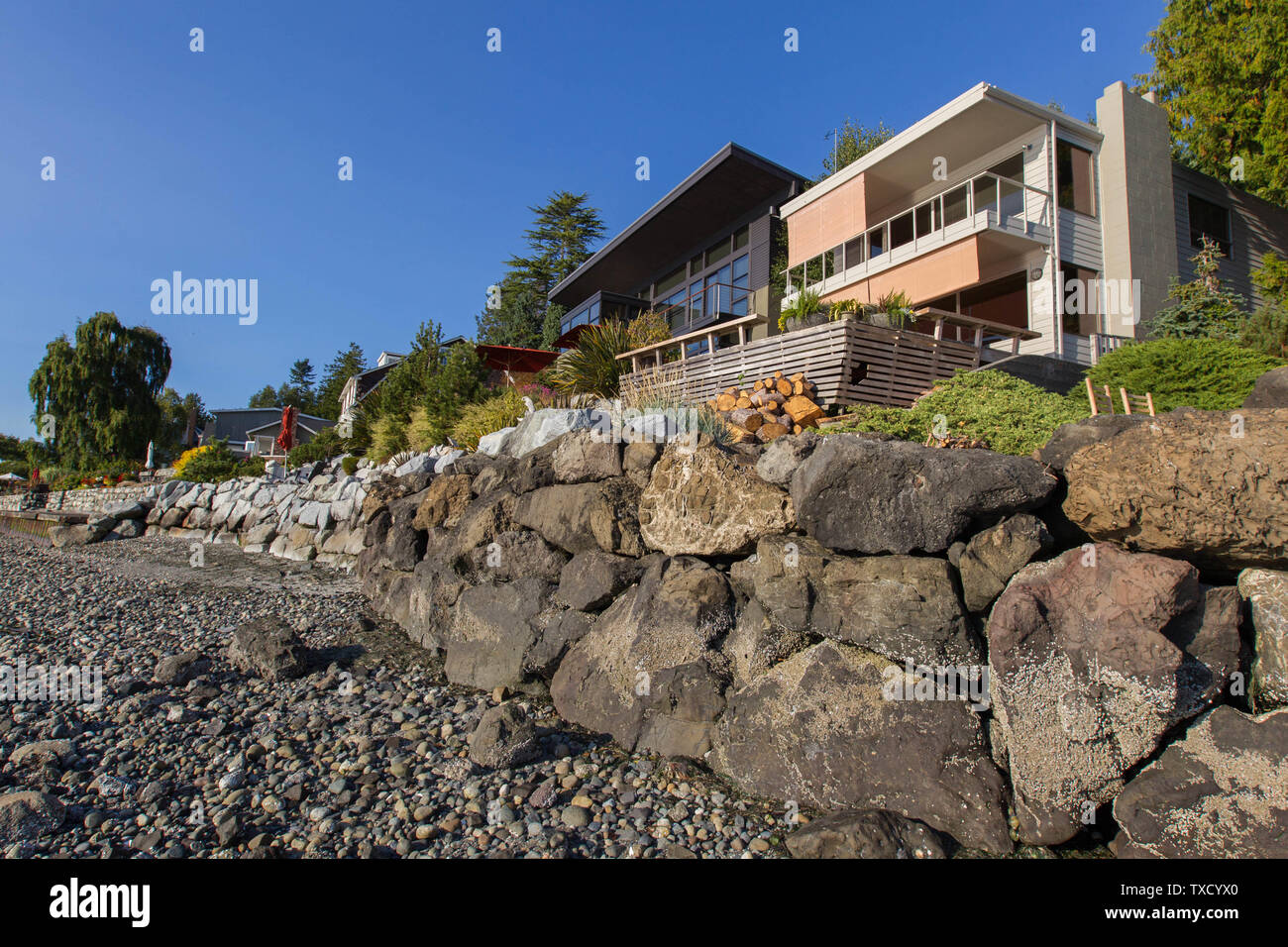 Seattle City Coastal Landscape, USA Stock Photo - Alamy