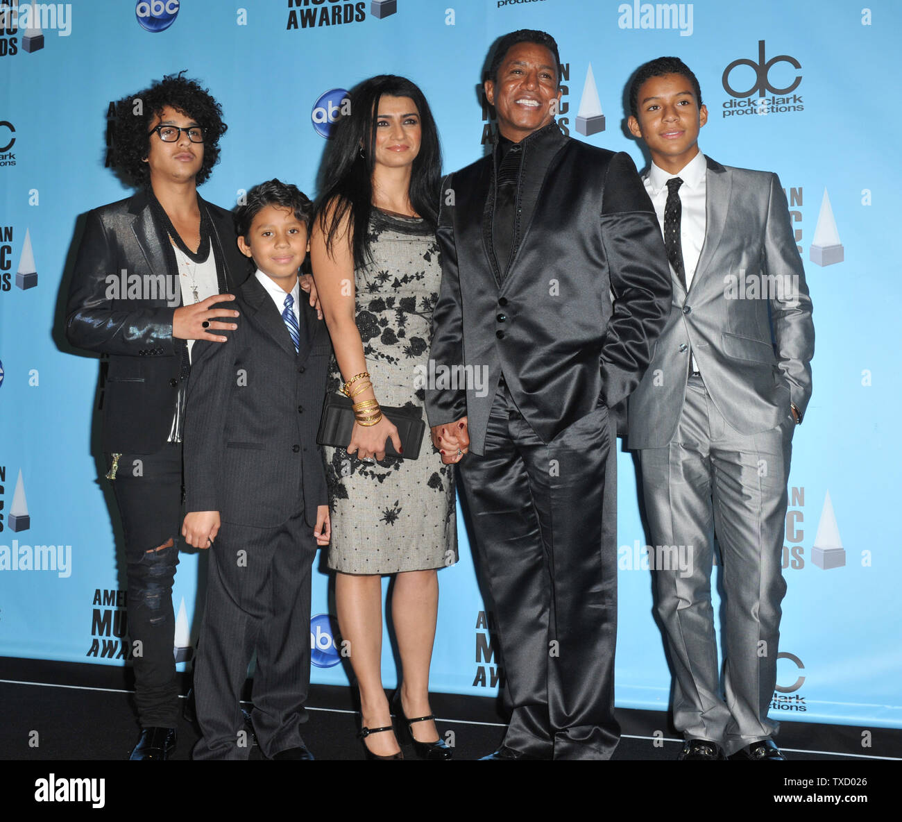 LOS ANGELES, CA. November 22, 2009: Jermaine Jackson & family in the ...