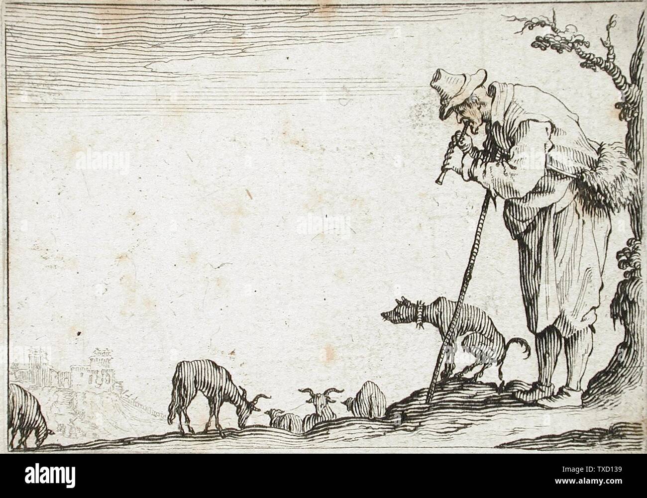 Shepherd playing the flute hi-res stock photography and images - Alamy