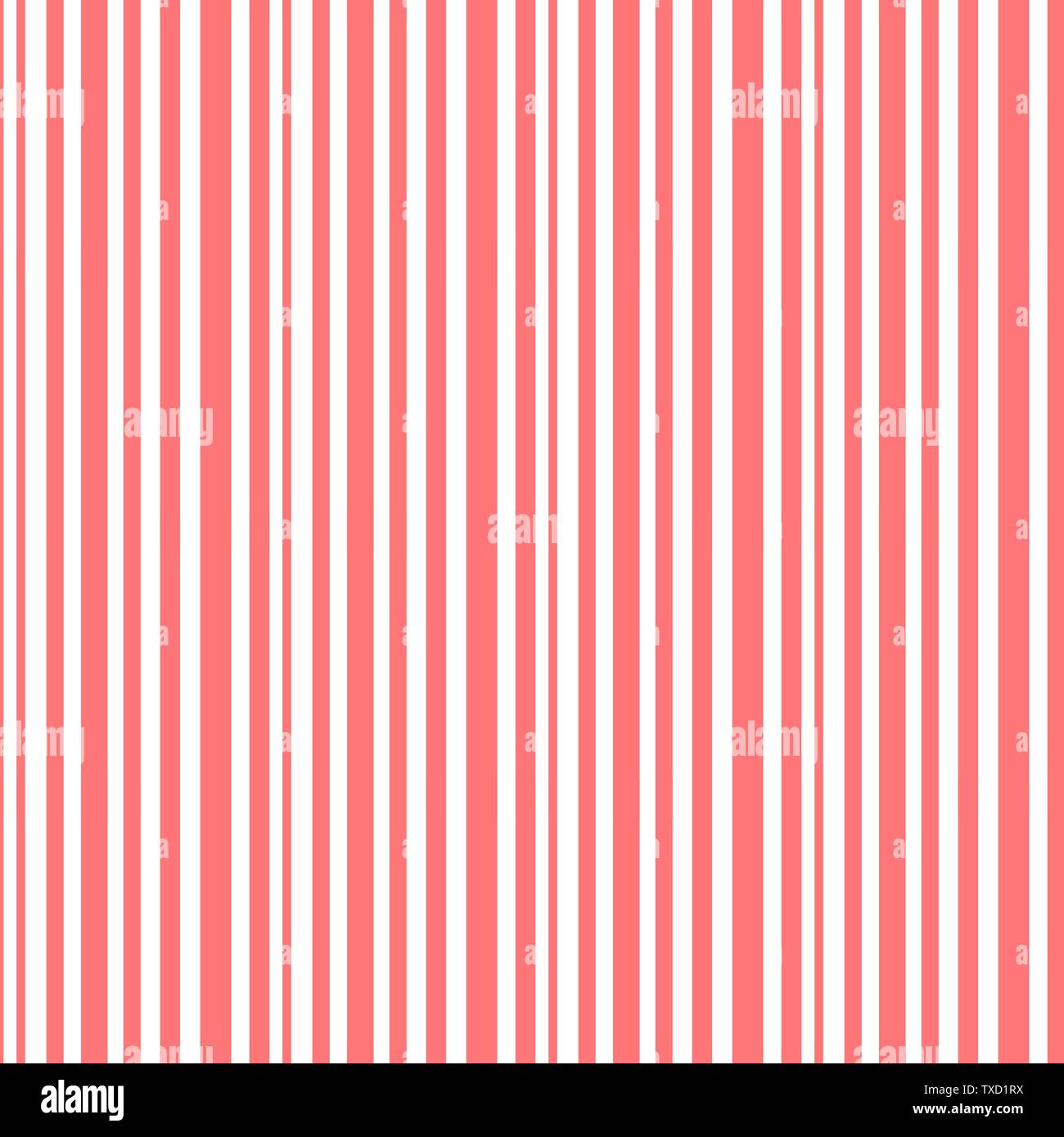 Red white striped fabric texture seamless pattern. Vector illustration ...