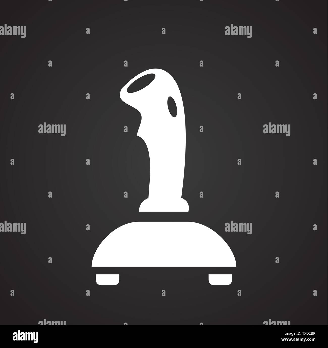 Joystick icon on background for graphic and web design. Simple ...
