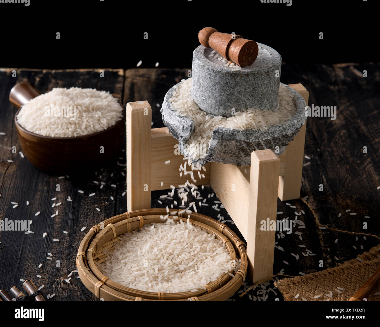 Northeast long grain fragrance of rice Stock Photo - Alamy