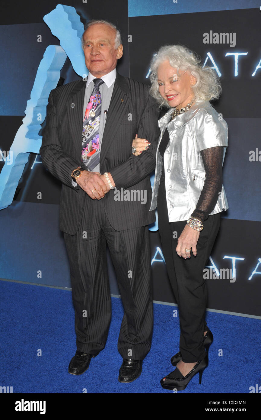 LOS ANGELES, CA. December 16, 2009: Edwin Buzz Aldrin & wife Lois at ...