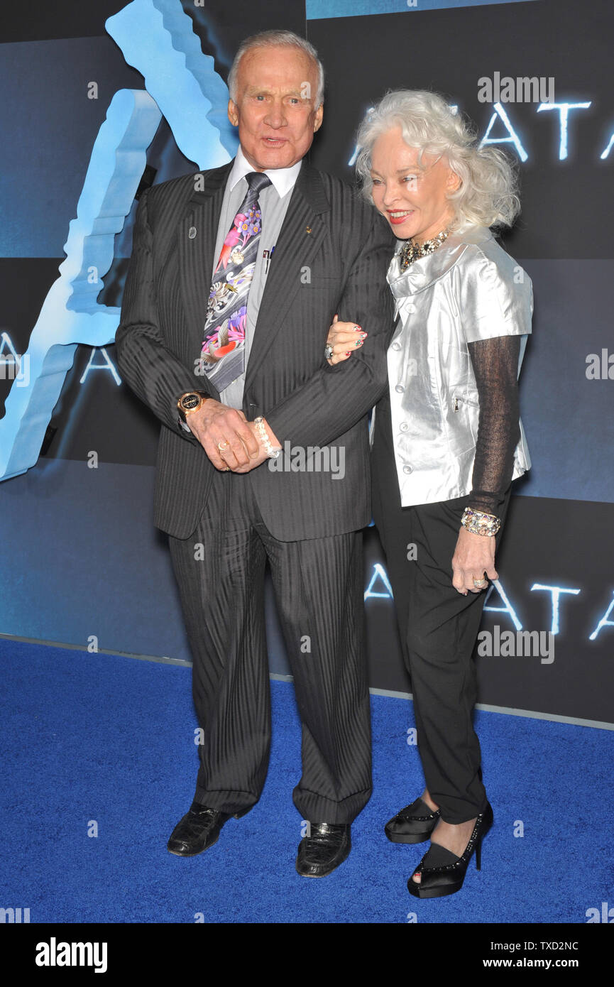 LOS ANGELES, CA. December 16, 2009: Edwin Buzz Aldrin & wife Lois at ...
