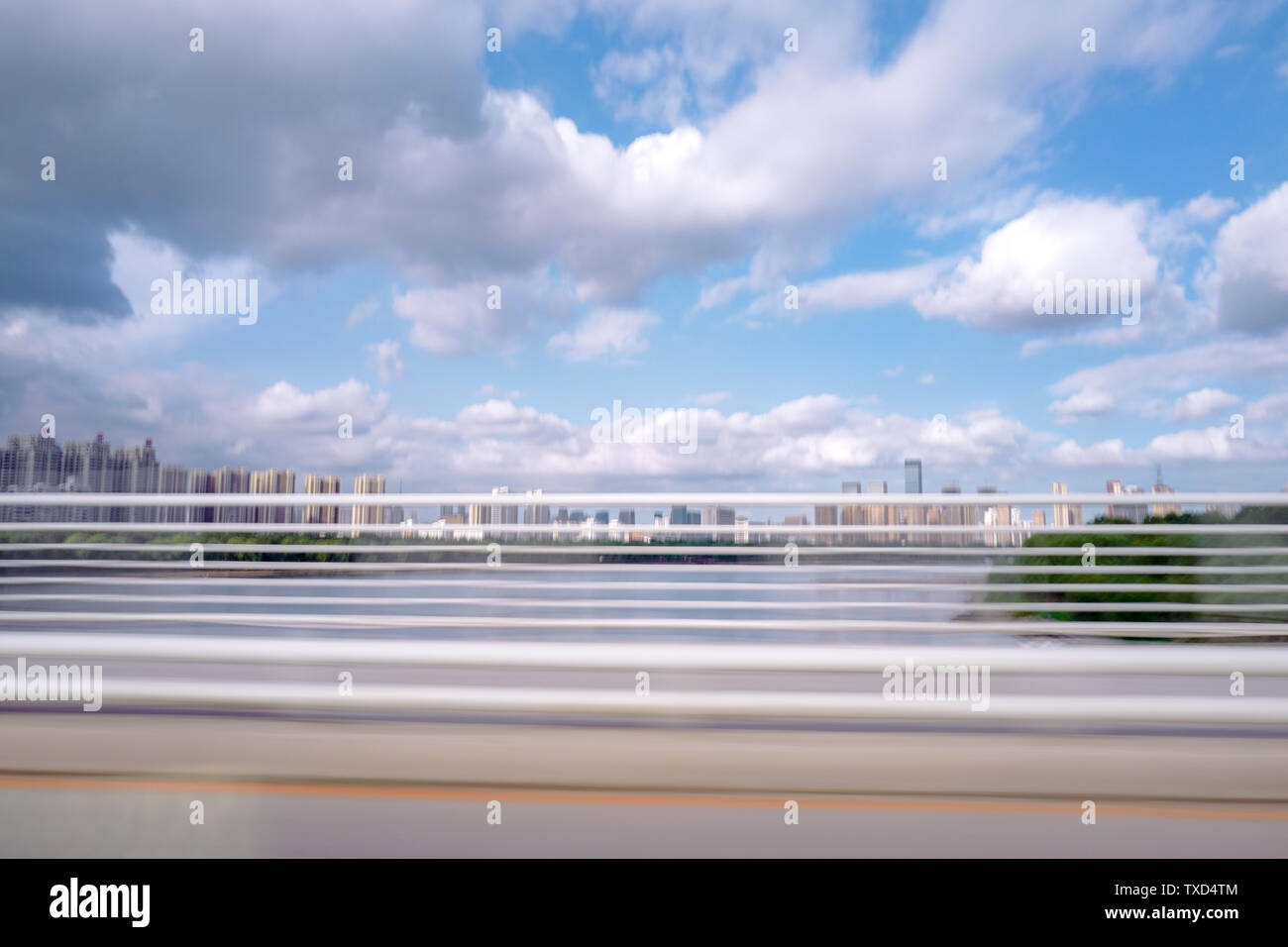 Through the city Stock Photo - Alamy