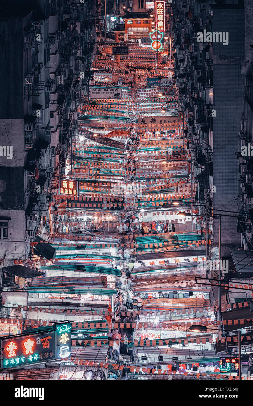 Temple Street, Hong Kong Stock Photo - Alamy