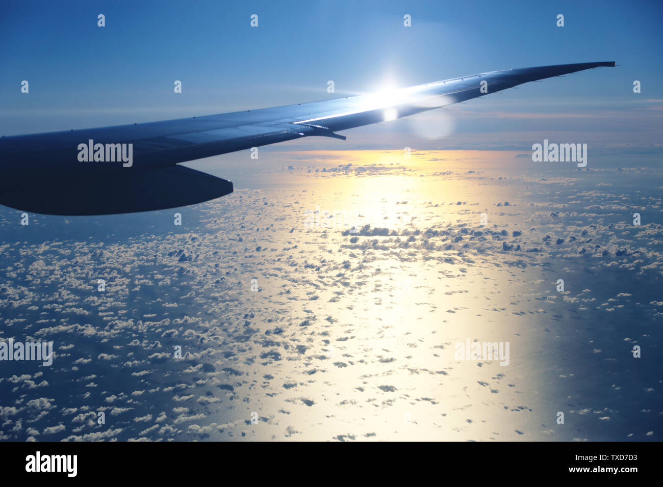 High altitude, Pacific Ocean Stock Photo - Alamy