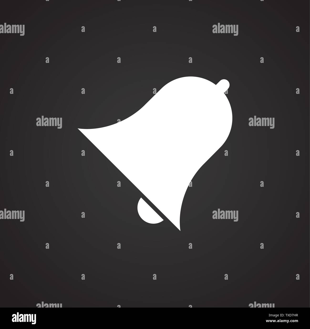 Bell icon on background for graphic and web design. Simple illustration ...