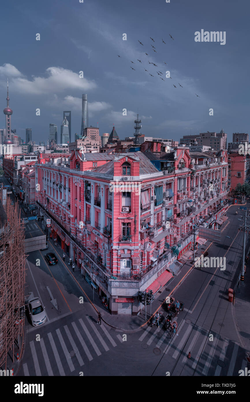 Shanghai city scenery hi-res stock photography and images - Alamy