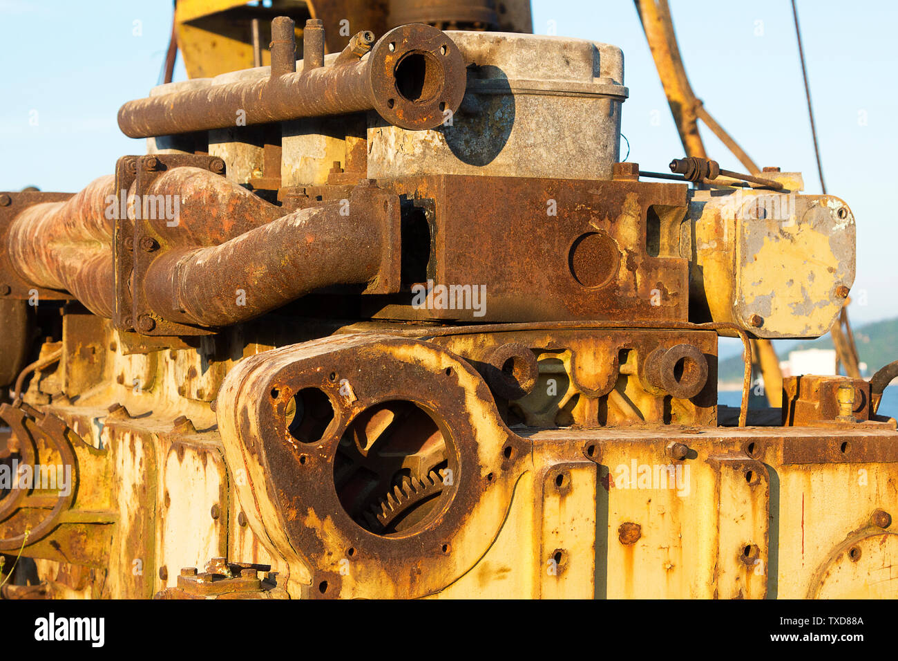 Rusty industrial machines Stock Photo - Alamy