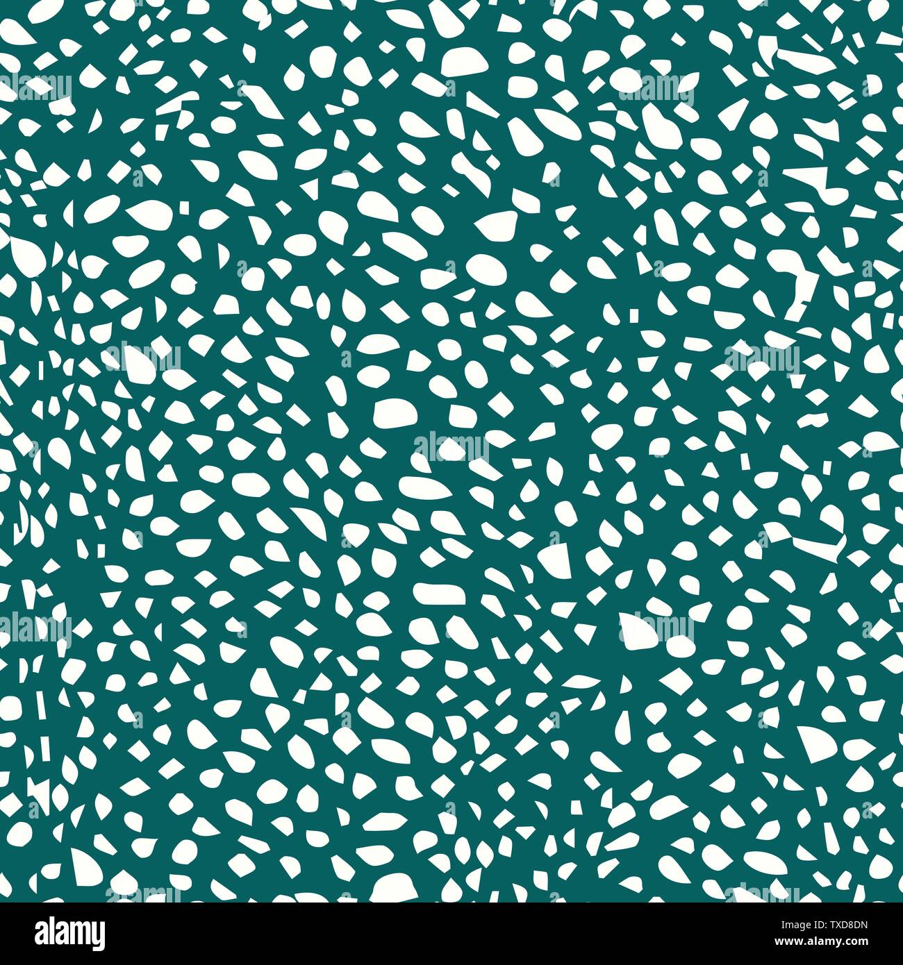 Sketchy hand-drawn points vector seamless pattern. White dots texture ...