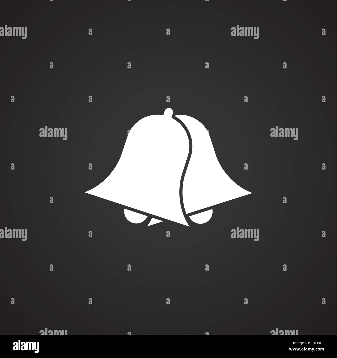 Bell icon on background for graphic and web design. Simple illustration ...