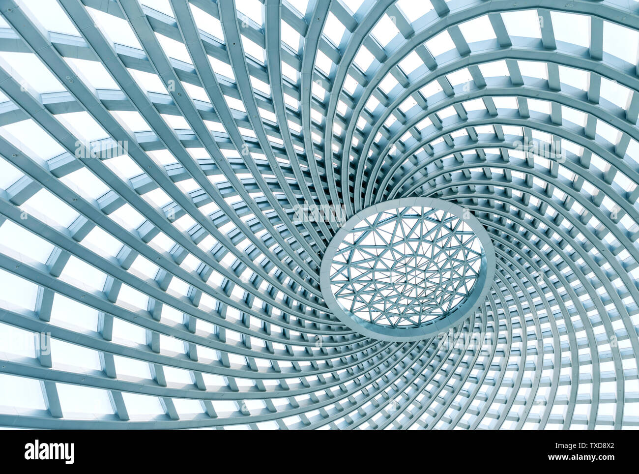 Ceiling steel structure, modern design decoration Stock Photo - Alamy