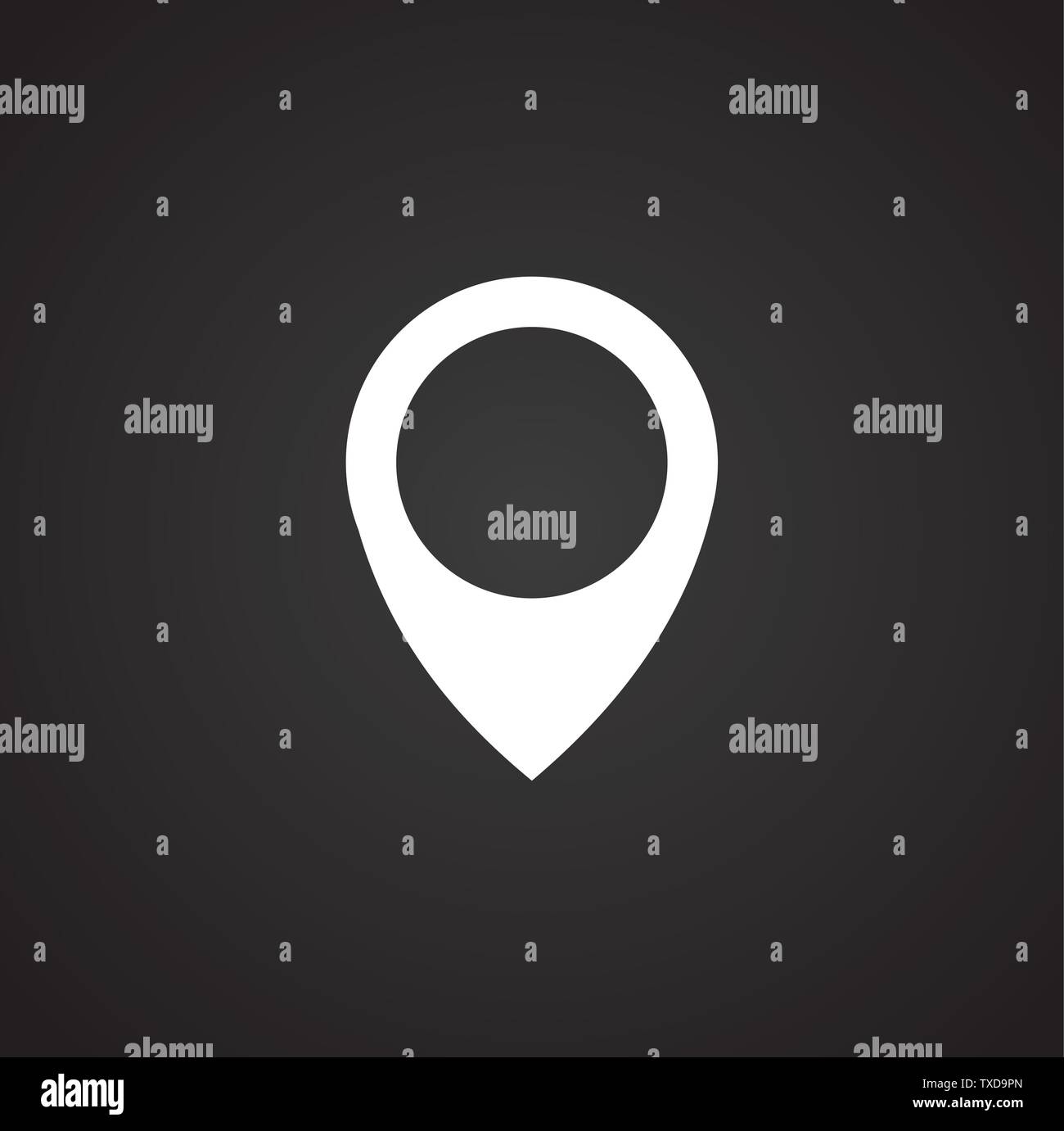 Geolocation related icon on background for graphic and web design ...
