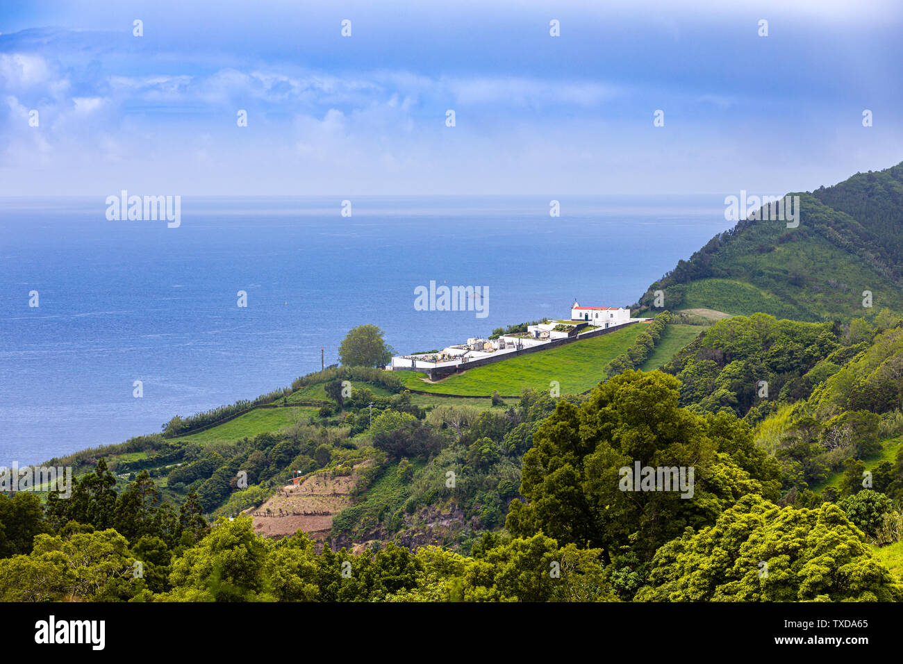 Landscape around Furnas, Sao Miguel Island, Azores archipelago ...