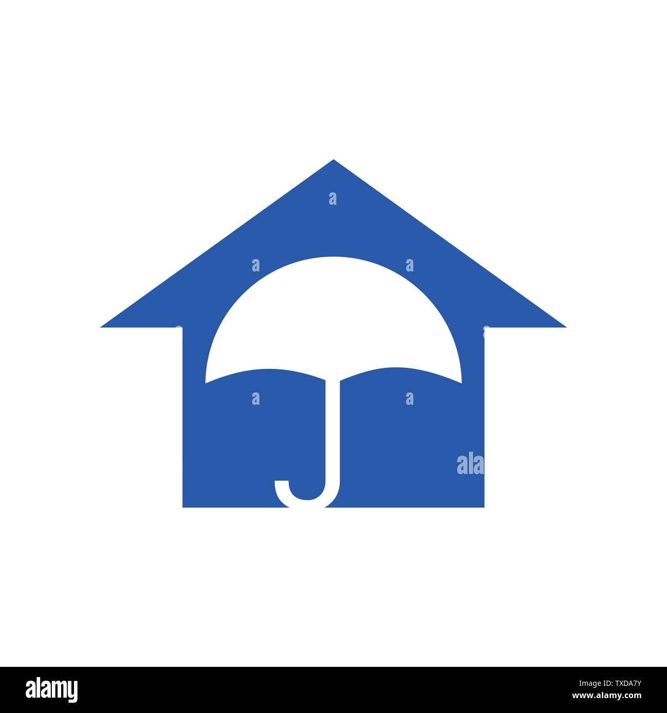 Home Protection Simple Vector Symbol Graphic Logo Design Template Stock ...