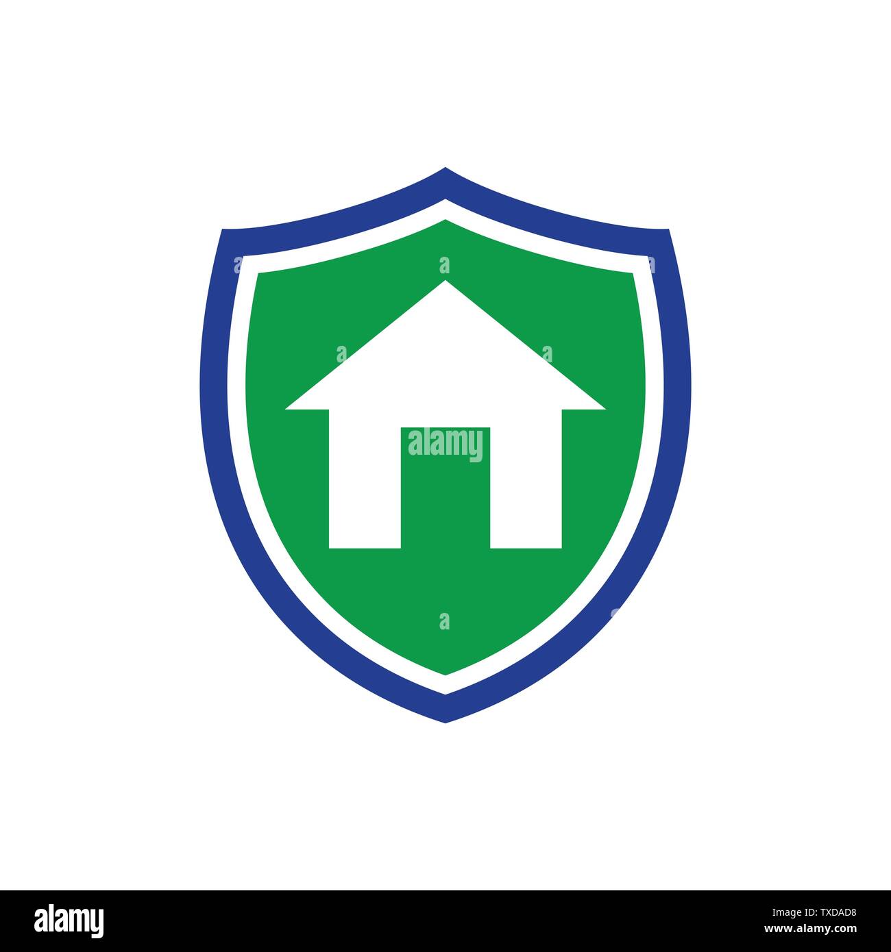 Simple Homeguard Shield Insurance Vector Symbol Graphic Logo Design ...