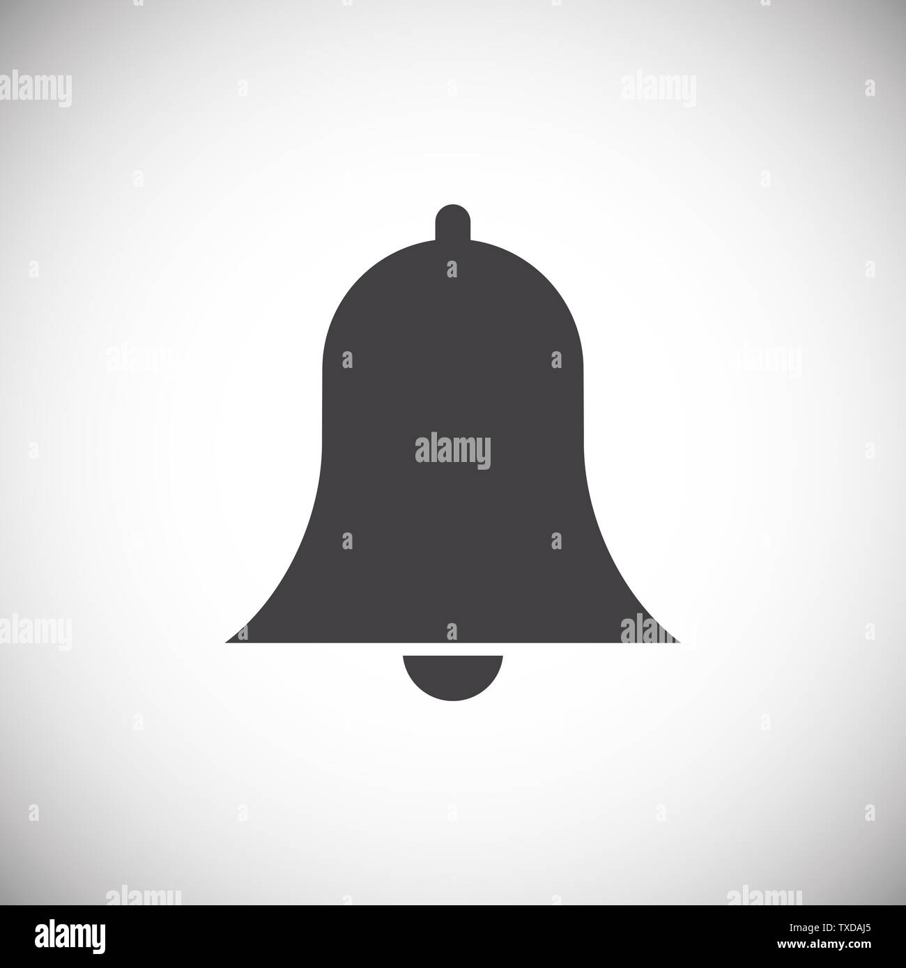 Bell icon on background for graphic and web design. Simple illustration ...