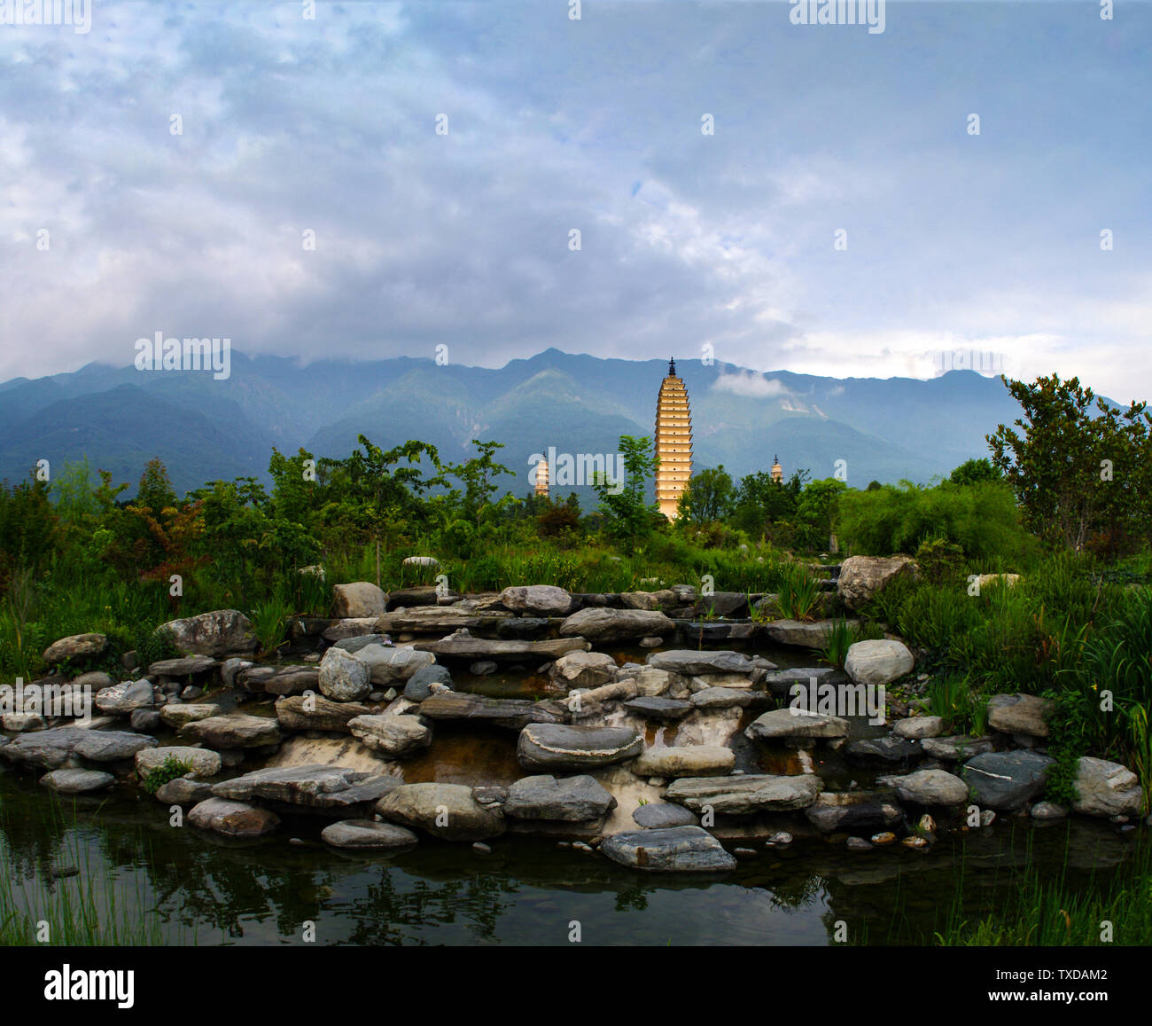 Three stone pagodas hi-res stock photography and images - Alamy