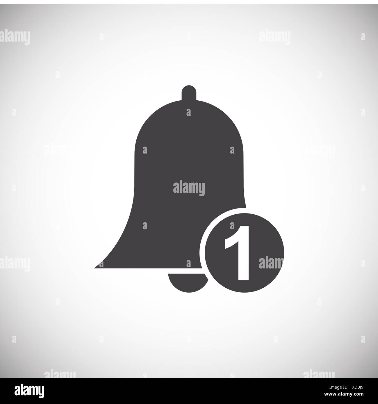 Bell icon on background for graphic and web design. Simple illustration ...