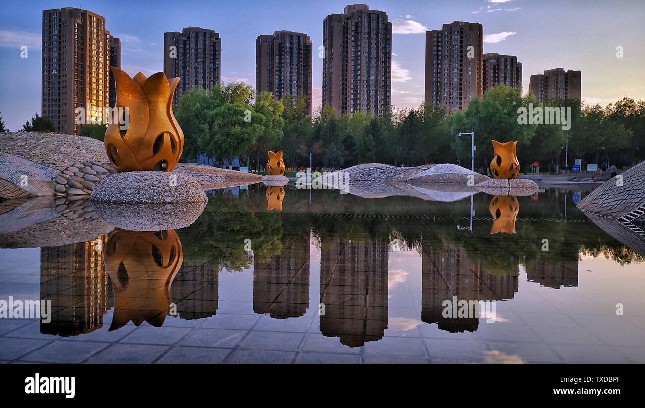 Landscape of the Karamay Stock Photo - Alamy