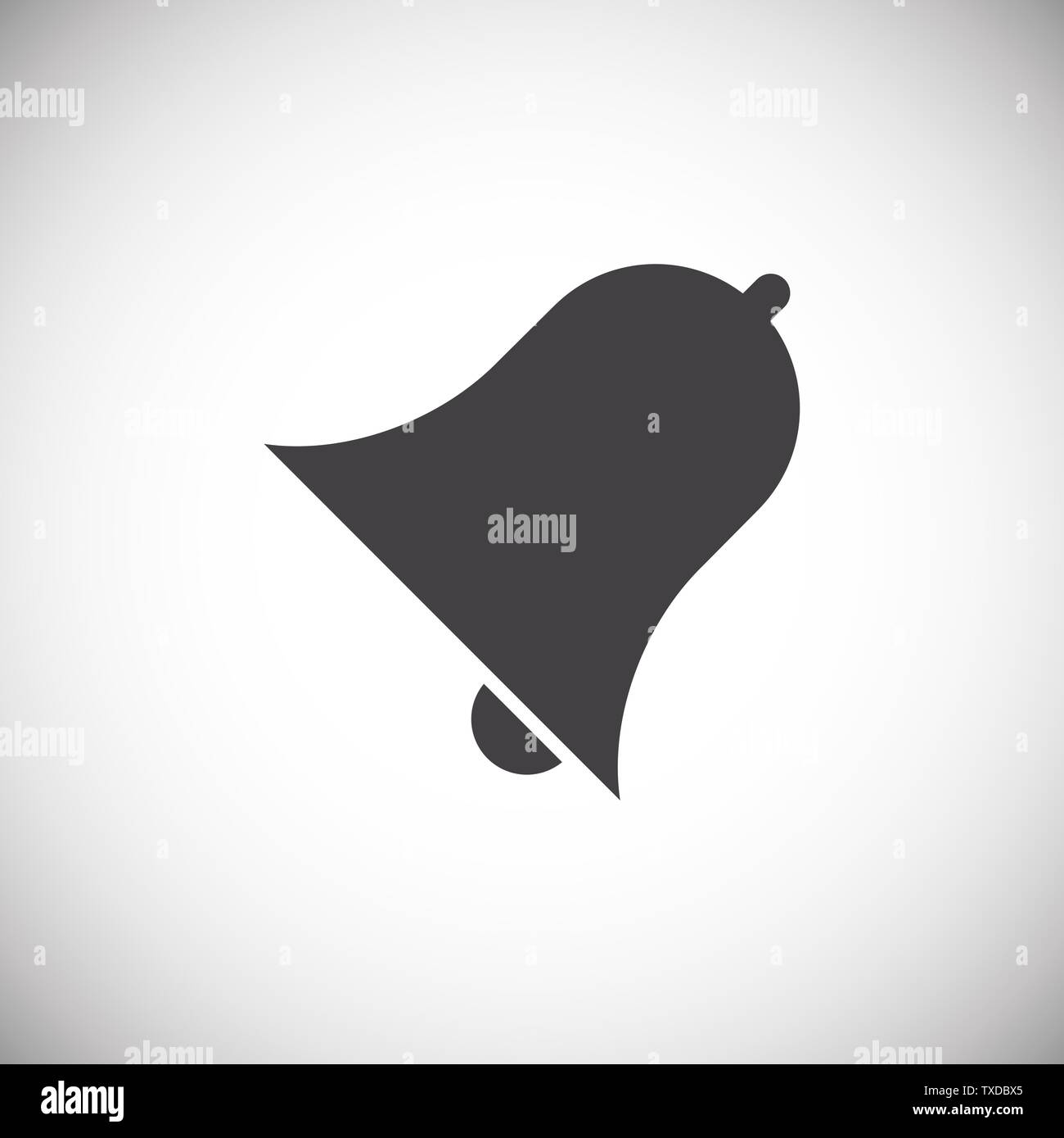 Bell icon on background for graphic and web design. Simple illustration ...