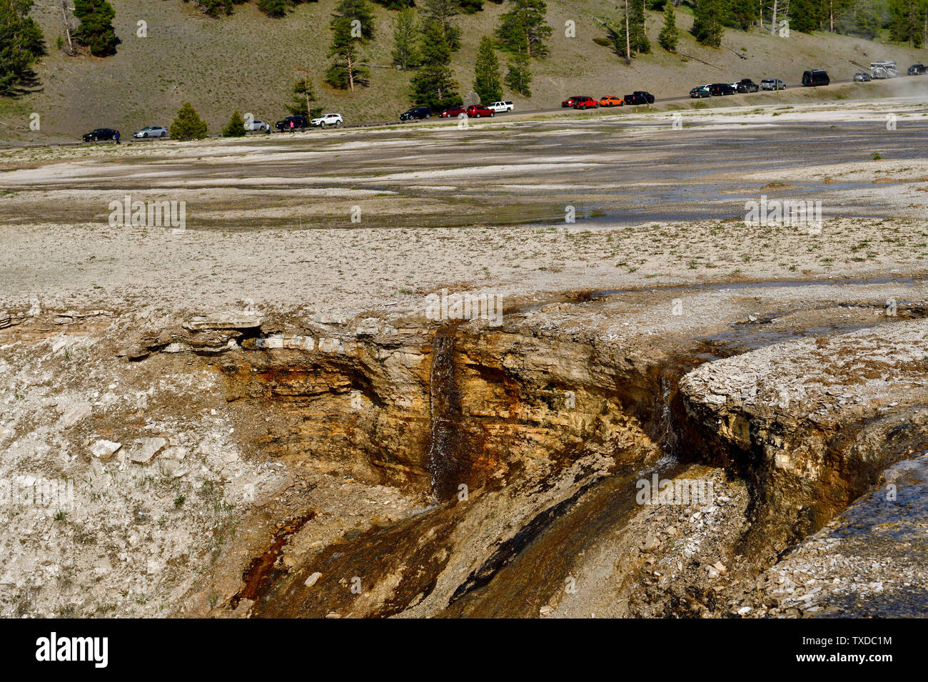 Salt, Minerals, and the Fragile Landscape at Grand Prismatic Stock ...