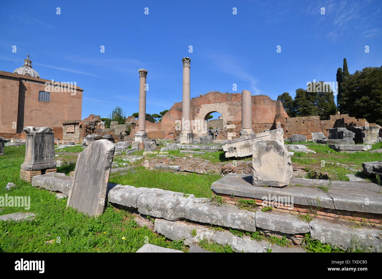Palatine, ancient Roman square Stock Photo - Alamy