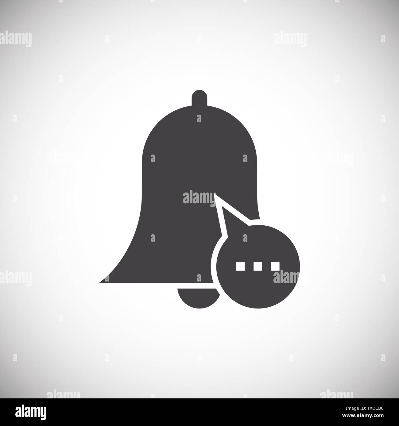 Bell icon on background for graphic and web design. Simple illustration ...