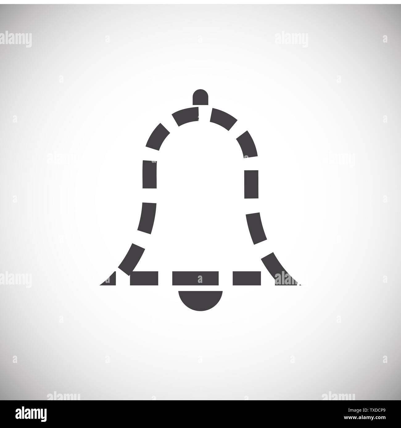 Bell icon on background for graphic and web design. Simple illustration ...