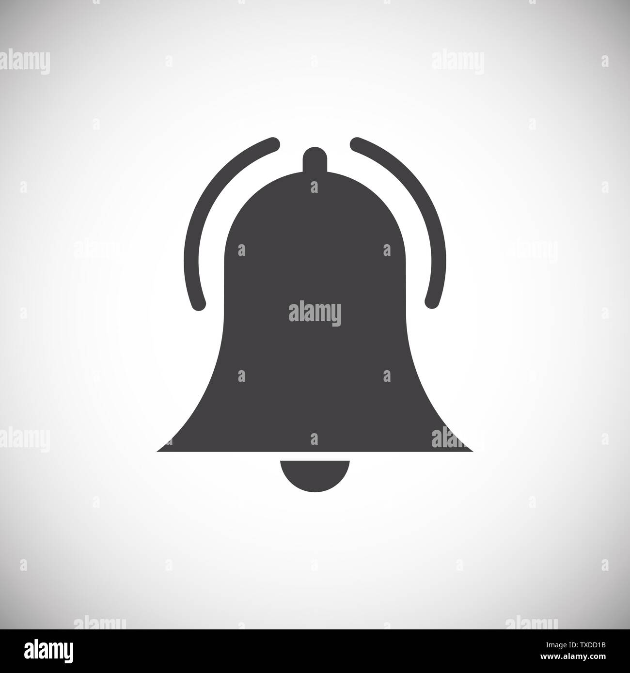 Bell icon on background for graphic and web design. Simple illustration ...
