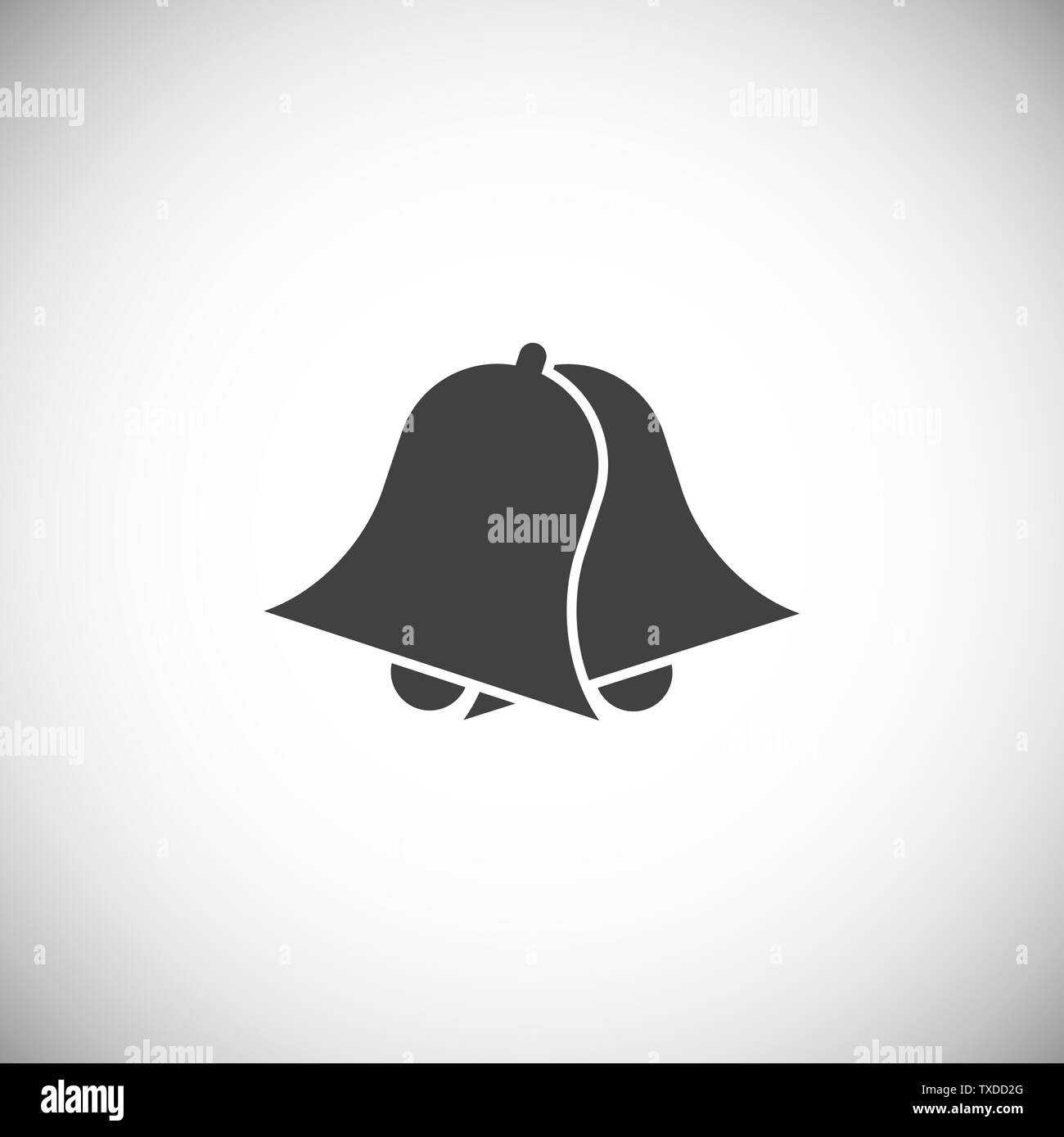 Bell icon on background for graphic and web design. Simple illustration ...